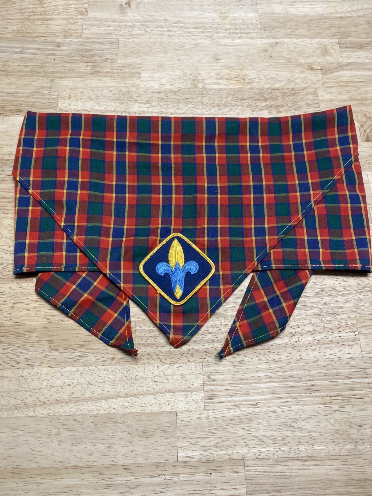 Cub Boy Scouts of America Neckerchief Webelos Scarf BSA VTG Plaid ...