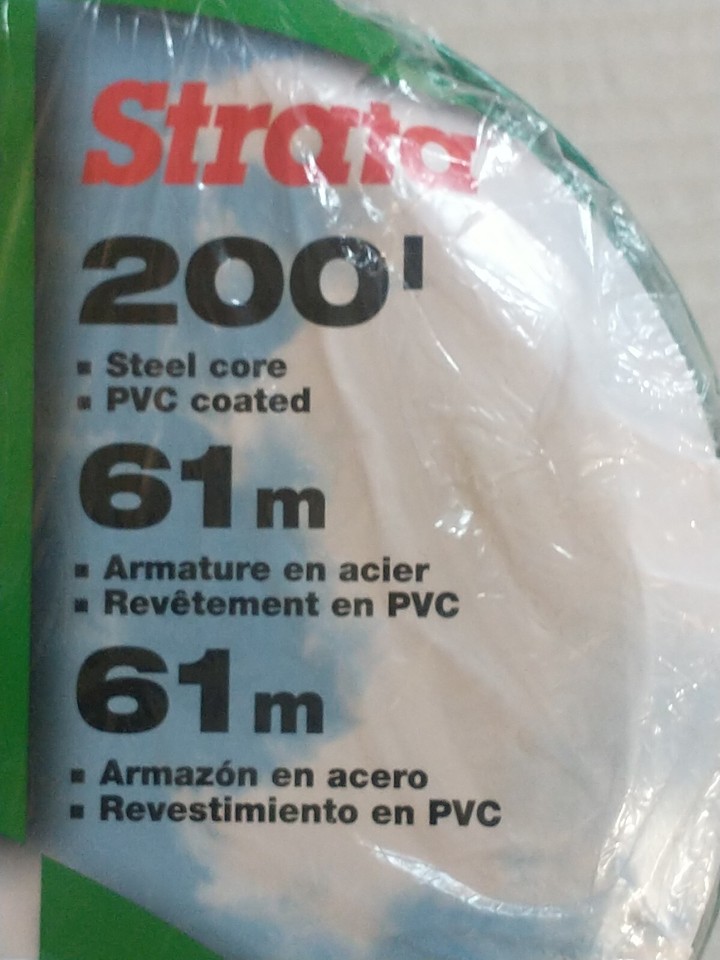 Strata 200 Feet Clothesline Outdoor Light Duty CS73200 Coated Green ...