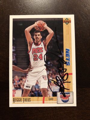 REGGIE THEUS 1993 UPPER DECK AUTOGRAPHED SIGNED AUTO BASKETBALL CARD ...