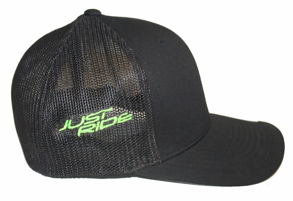 CUSTOM MX NUMBER PLATE HAT JUST RIDE FLEXFIT CAP MOTO MOTOCROSS MESH ...