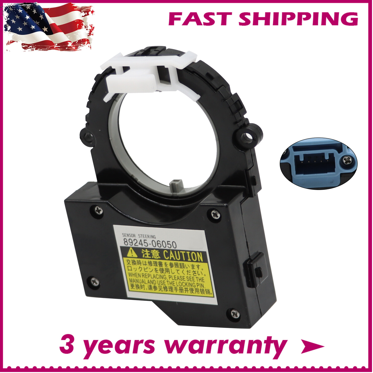 89245-06050 Fit For 2012-2015 Toyota Camry Avalon Steering Angle Sensor ...