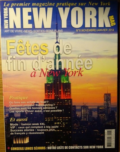 New York Mag N°6 | Nov Janv 2014 | Fetes de fin d'année à NY *Mag.Neuf ...