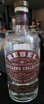 Rebel Distiller's Collection Bourbon Whiskey Empty Bottle Lux Row | eBay