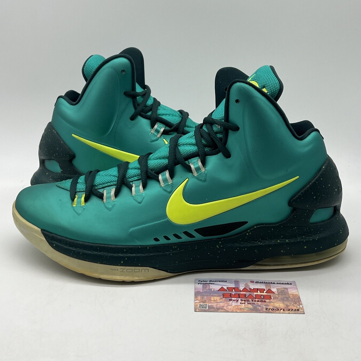 Nike Zoom Kd 5 Hulk Atomic Teal Volt 554988300 Mens