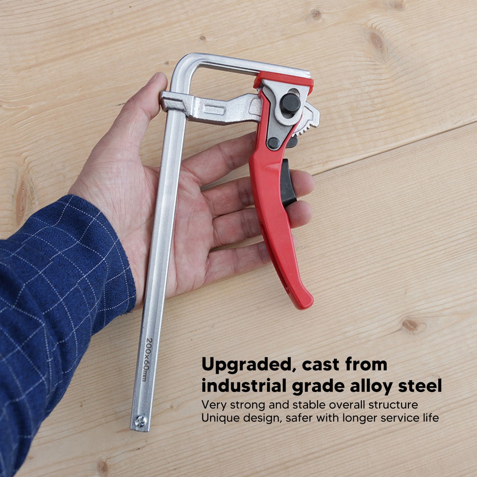 Quick Ratchet Guide Rail Clamp Safe Track Saw Guide Rail Clamp With ABS ...