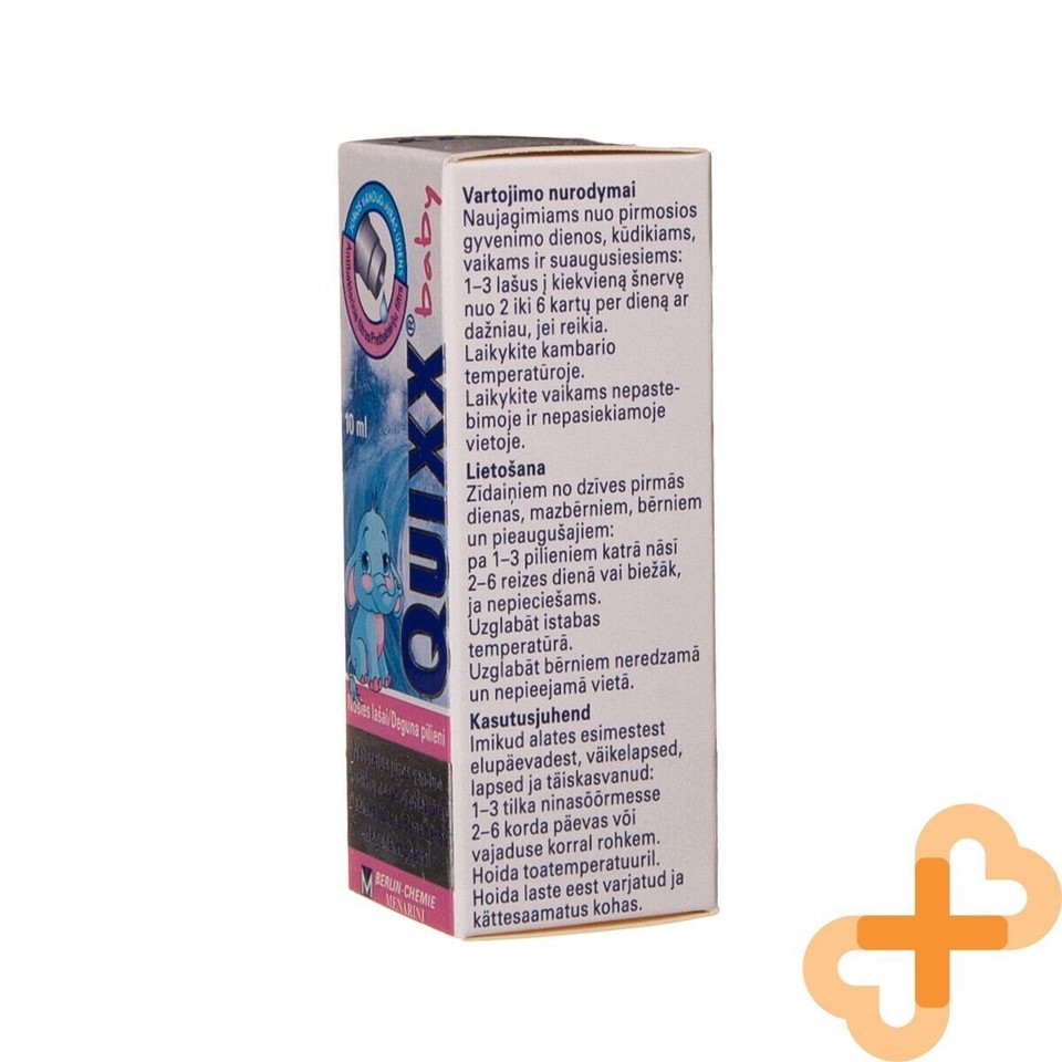 QUIXX BABY Nasal Spray For Kids 10ml Natural Sea Water For Running ...
