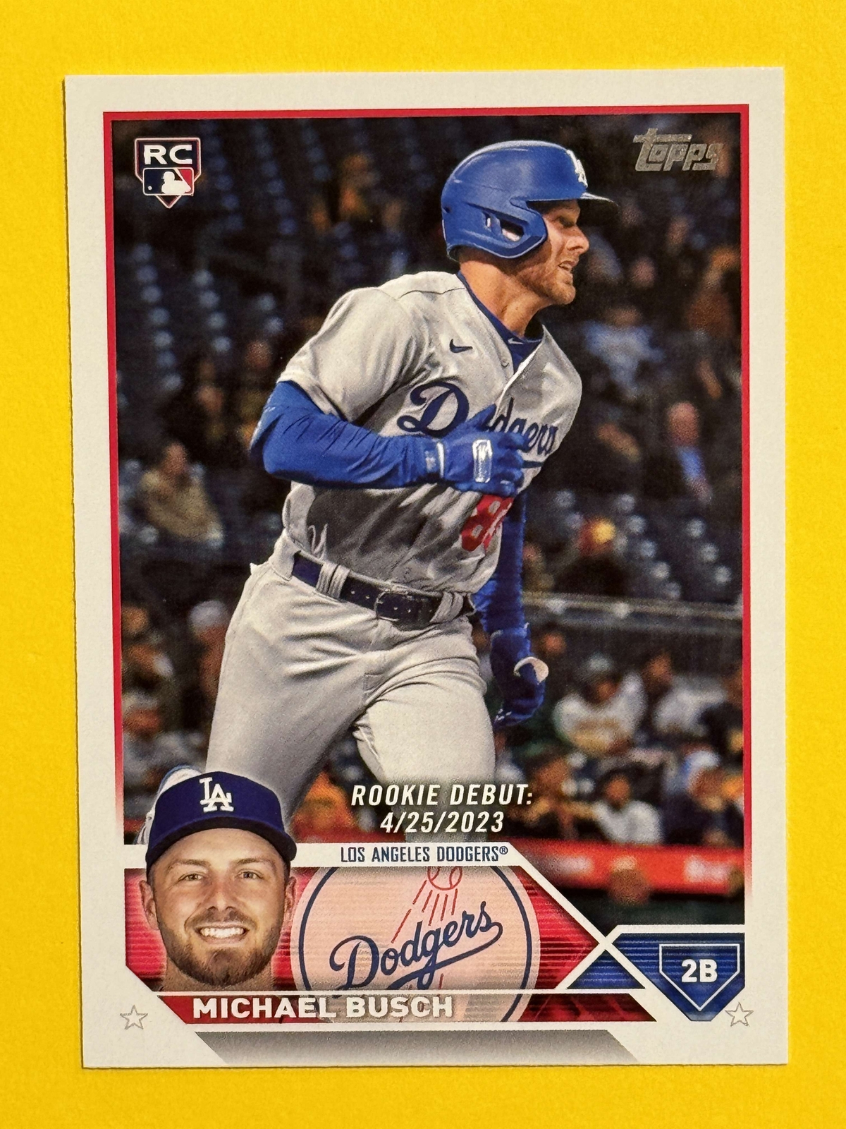 MICHAEL BUSCH 2023 Topps Update Rookie Debut Base #US66 Los Angeles ...