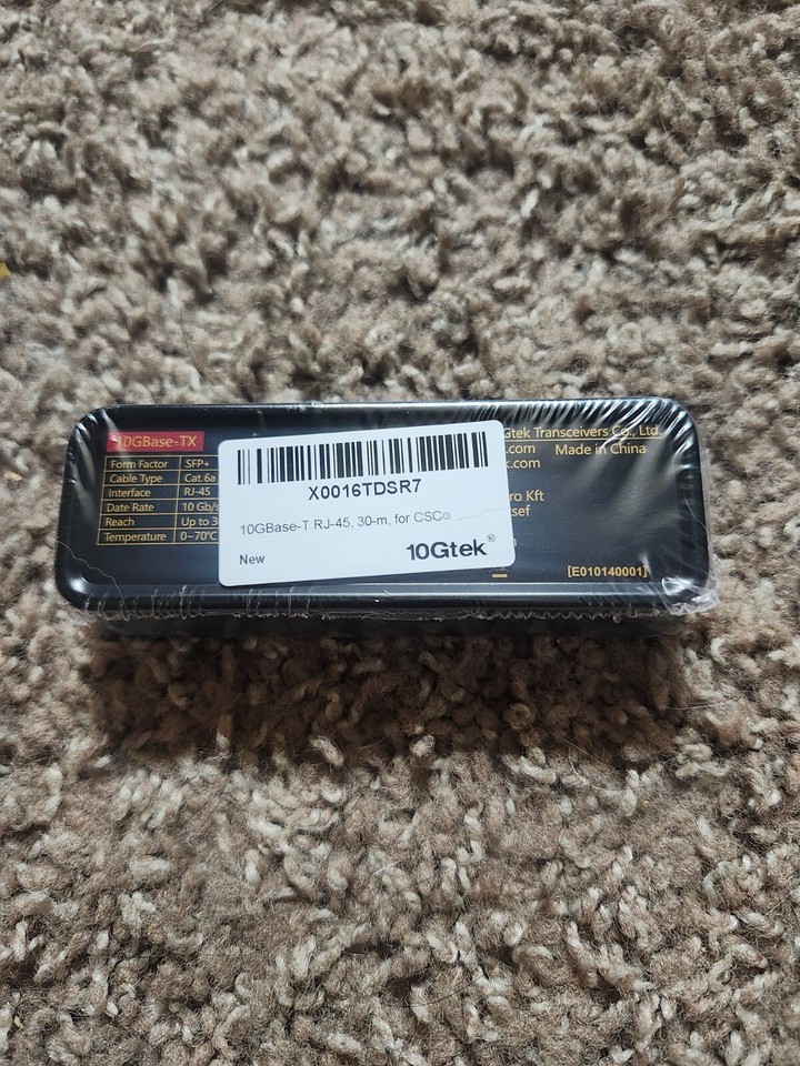 10Gtek SFP-10G-T 10GBase-T 10G SFP+ to RJ45 30m Copper Transceiver ...