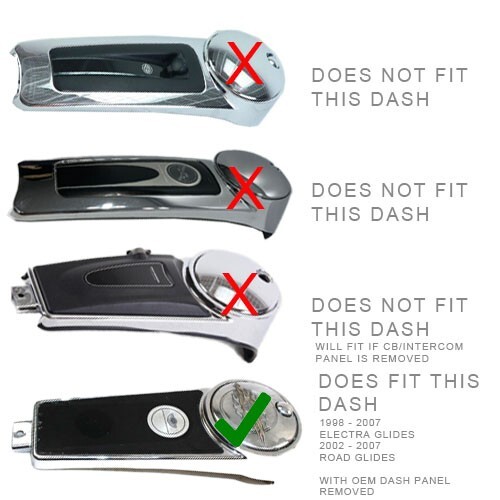 GREY WHITE PINSTRIPE | Tank Dash Panel Insert Fits Electra & Road Glide ...