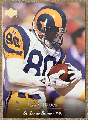1995 Upper Deck St Louis Rams Isaac Bruce Football Card #239 | eBay