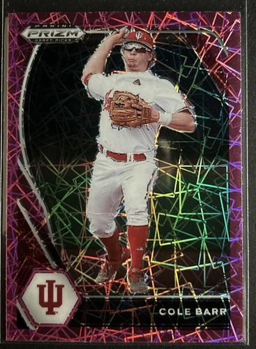 2021 PDP218 Cole Barr Panini Prizm Draft Picks Baseball Pink Velocity ...