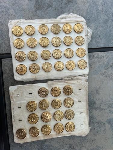 Antique English Brass Police Buttons-Lot Of 40 | eBay