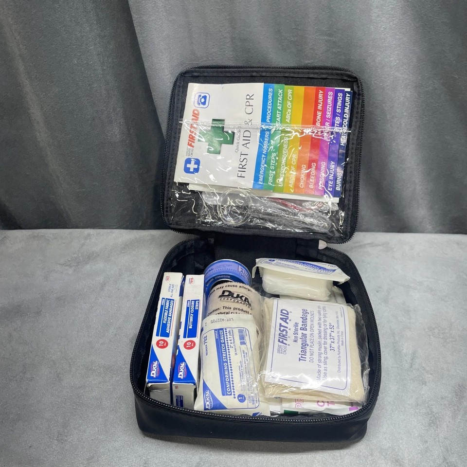 Toyota First Aid Kit Car Emergency Medical Supplies Case OEM 2004 Prius ...