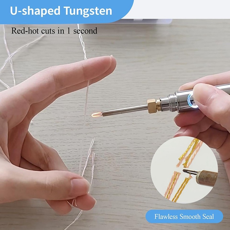 USB Burning Pen Rechargeable Thread Zapper Tool Thread Zapper Tool ...