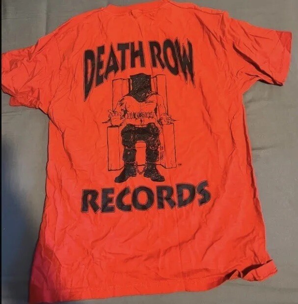 Death Row Records T Shirt Hip Hop Rap Music Merch Record Label Tee Size ...