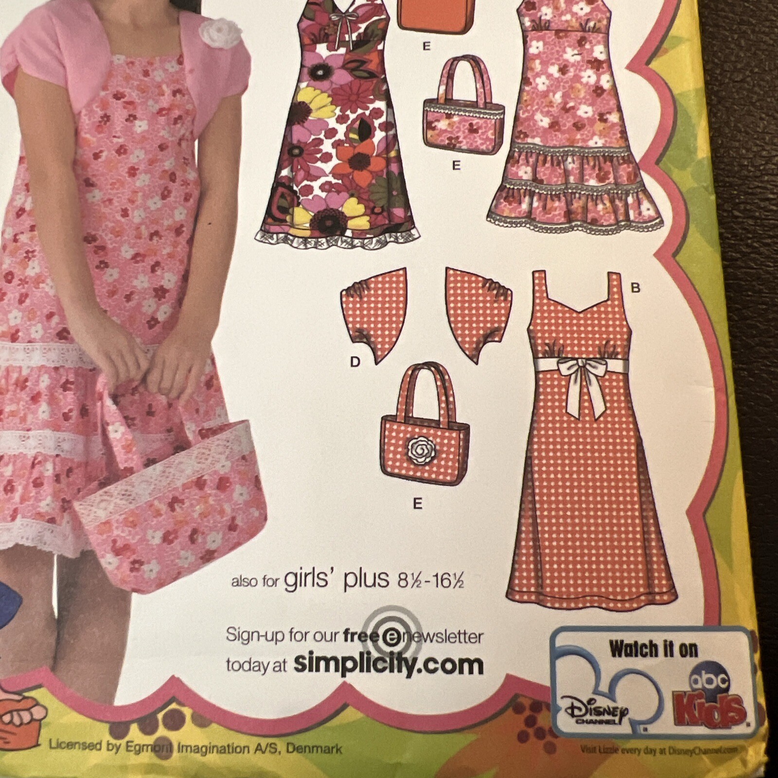 Uncut Simplicity 4255 Girls Dress Shrug Purse Size 8 10 12 14 16 ...