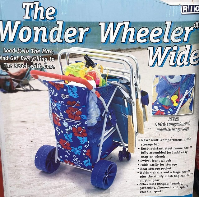 Rio Wonder Wheeler Deluxe Folding Beach Cart for sale online | eBay