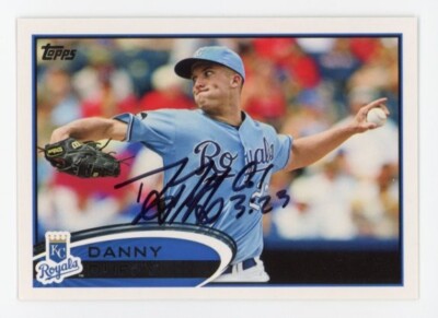 SIGNED BASEBALL CARD AUTO TOPPS 2012 KANSAS CITY ROYALS DANNY DUFFY ...