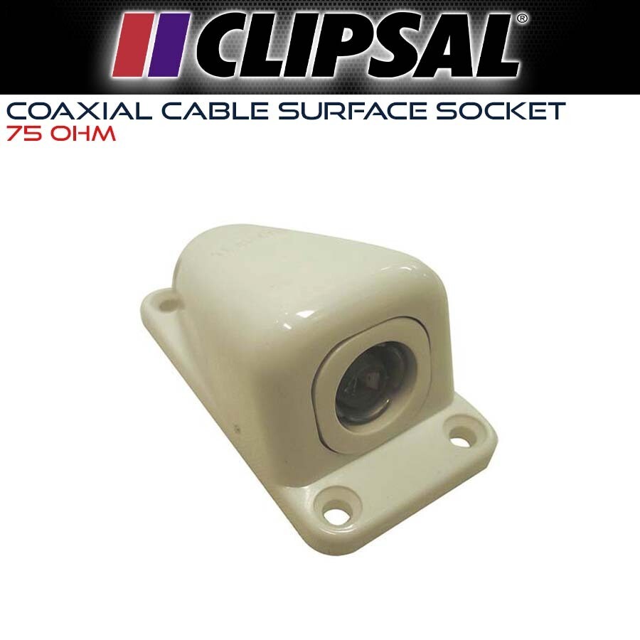 Clipsal Caravan & RV Annexe Aerial Angle Coaxial TV Cable Surface ...