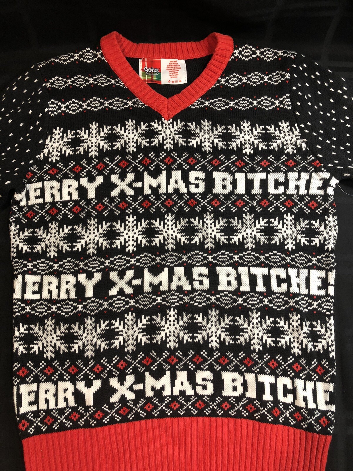 Merry Christmas B!tches Spencers Workshop Sweater. Ugly Christmas ...