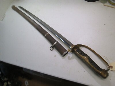 RUSSO JAPANESE HIGH GRADE OFFICERS SAMURAI SWORD SIGNED TWICE OVER 300 ...