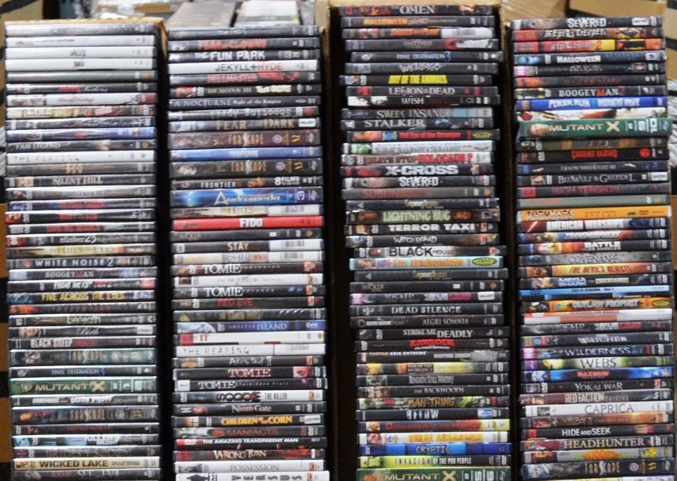 Wholesale Lot of 30 Used Assorted DVD Random Grab Bag DVDs Horror Sci ...