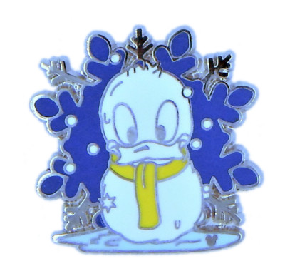 Donald Duck Snowman Snowflake Collection Individual Disney Park Trading ...