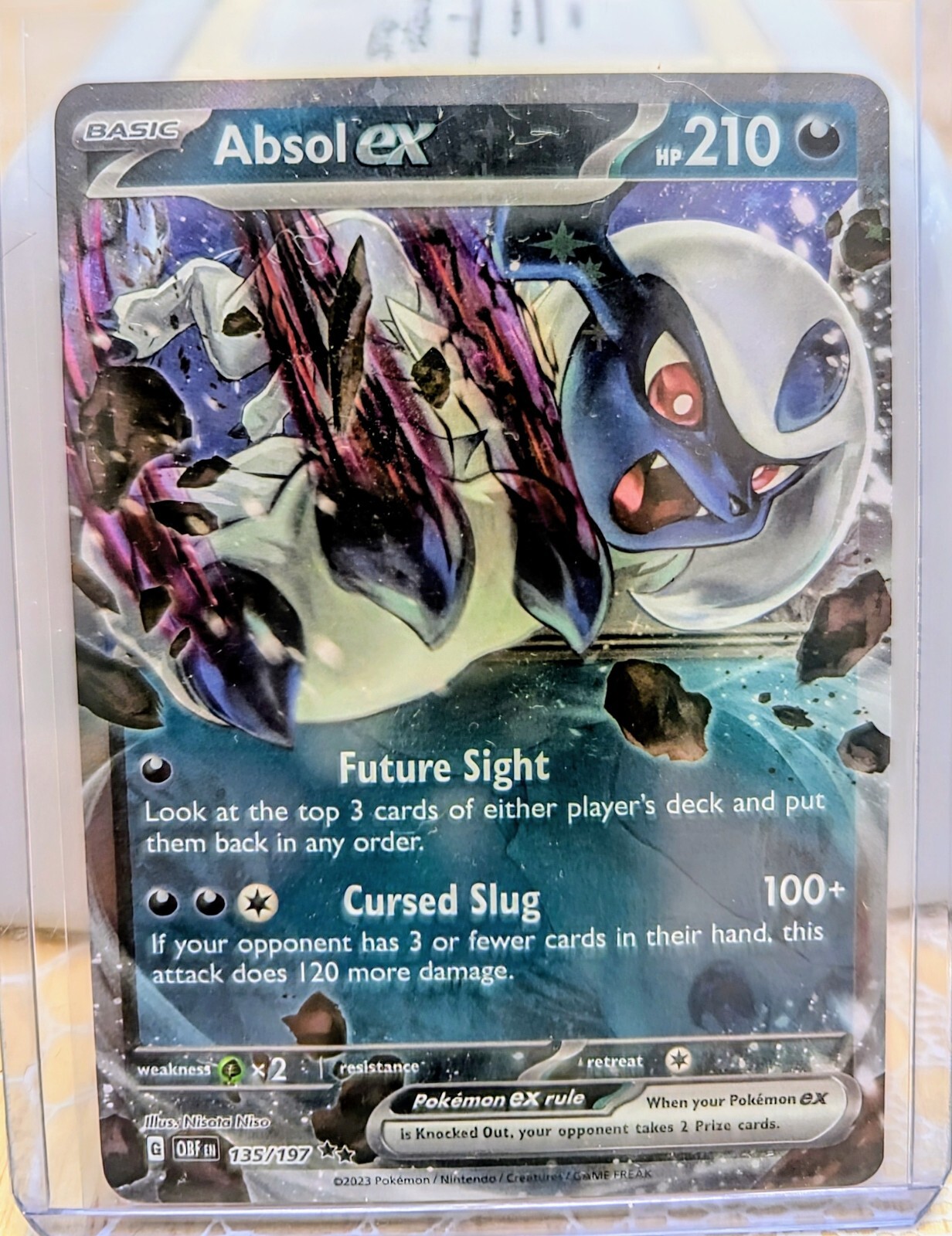 Pokemon Obsidian Flames Absol EX 135/197 Ultra Rare | eBay