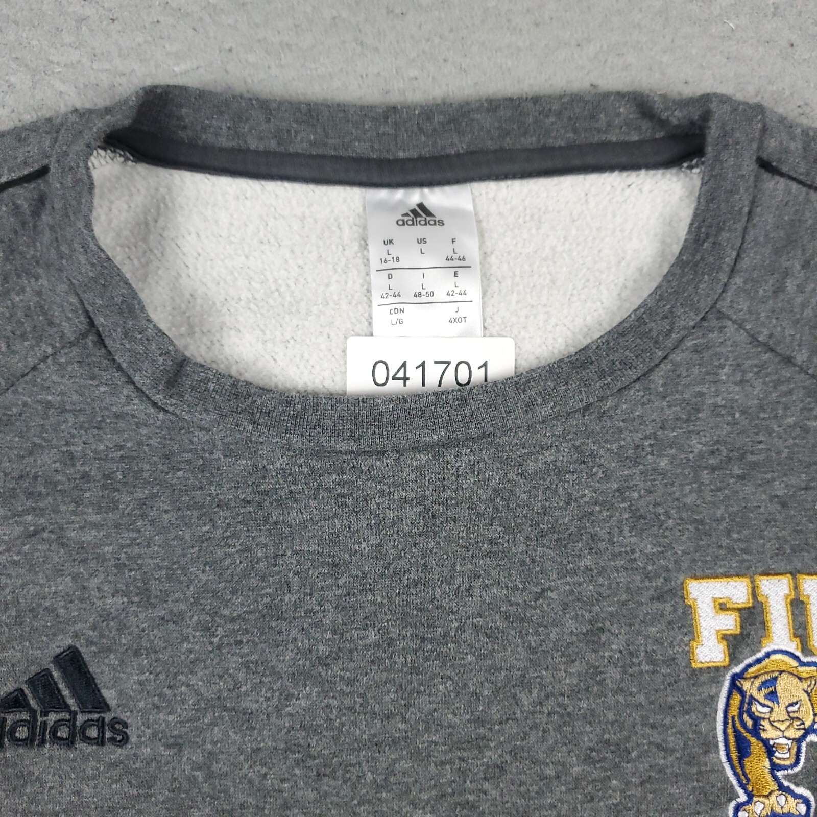 Adidas FIU Panthers Sweater Womens Large Gray Pullover Sweatshirt | eBay