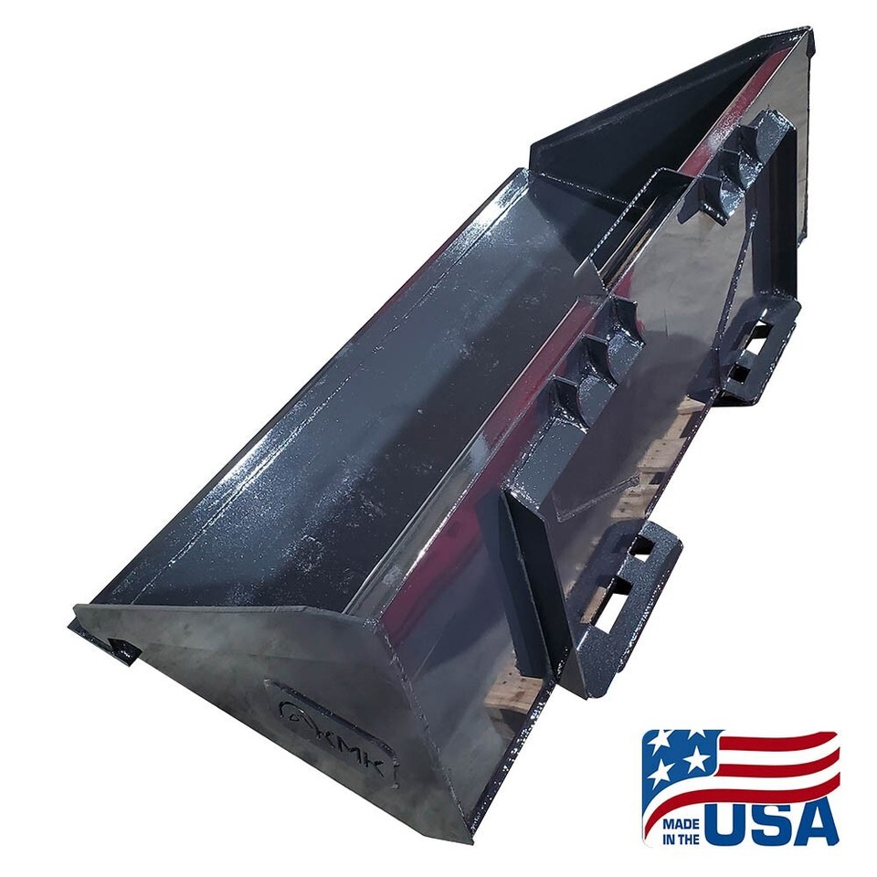 NEW 60" HEAVY DUTY LOW PROFILE SKID STEER DIRT BUCKET/BOBCAT/KUBOTA/ETC ...