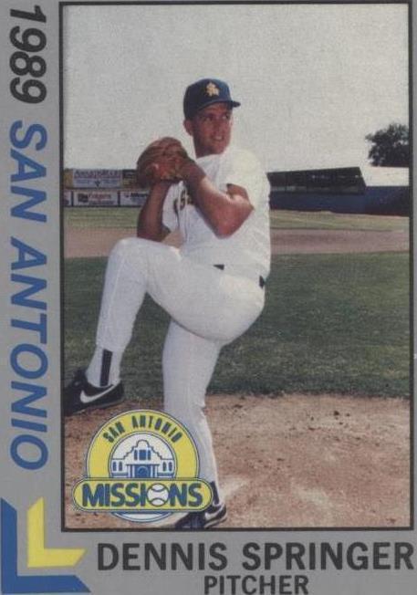 1989 Best San Antonio Missions - Dennis Springer #20 Platinum (RC) for ...