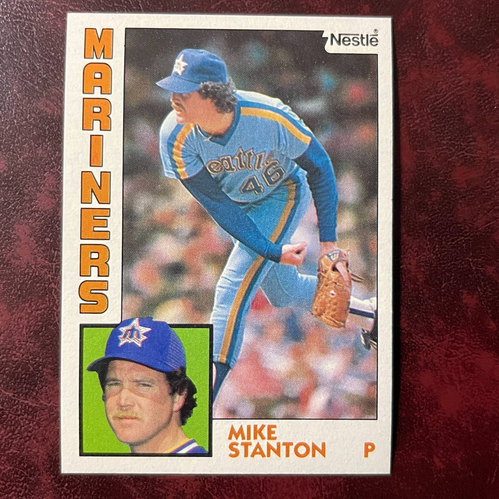 1984 Topps NESTLE Set MIKE STANTON Parallel #694 SEATTLE MARINERS ...