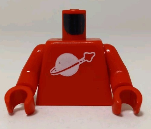 Lego Classic Space Astronaut Red TORSO ONLY For Minifigure Small Prongs ...