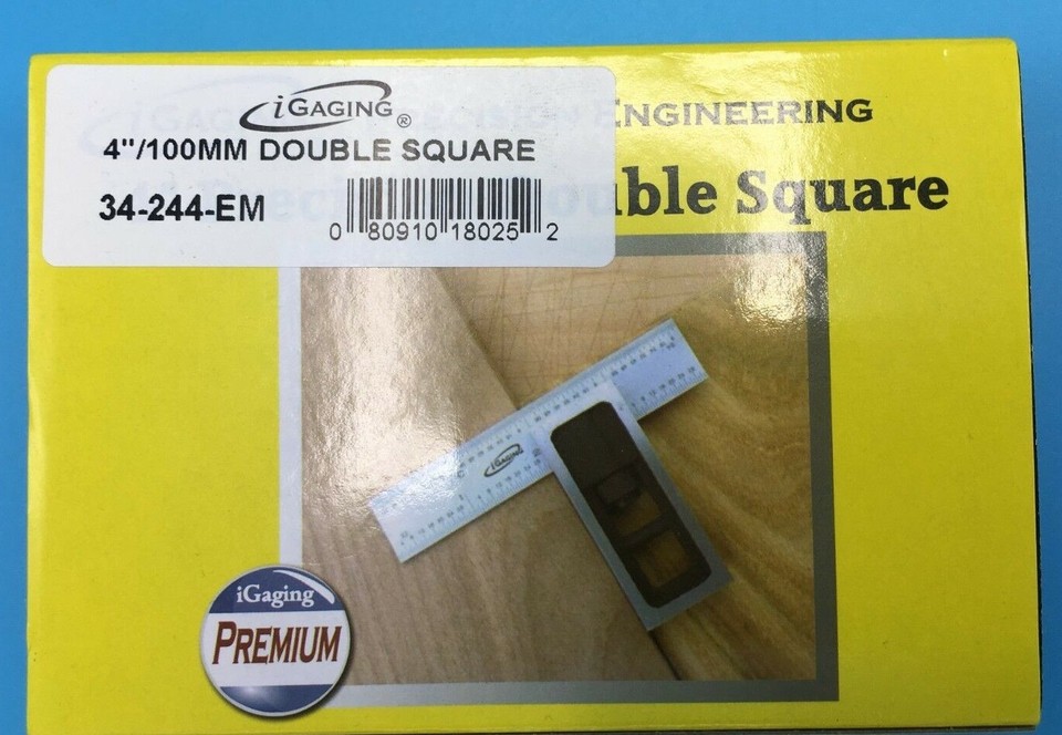 iGAGING 4" Double Square Metric or Standard 34-244-S or 34-244-EM, 34-244-M | eBay