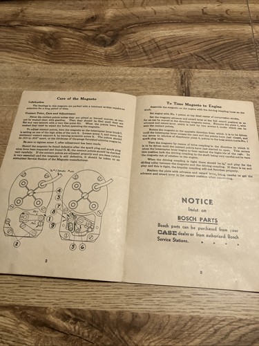 Instructions for operating and care of the American Bosch inductor type ...