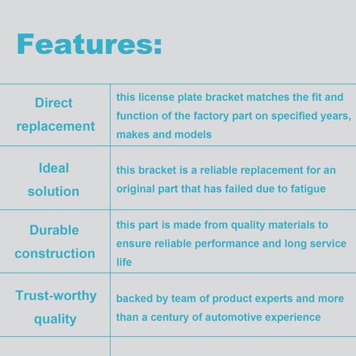 Ensun LR019327 Rear License Plate Nameplate Holder Bracket fits Range ...