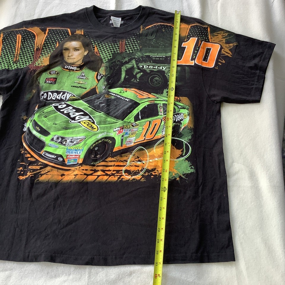 Vintage Danica Patrick Stewart Haas Go Daddy NASCAR T- Shirt Y2K 2XL ...