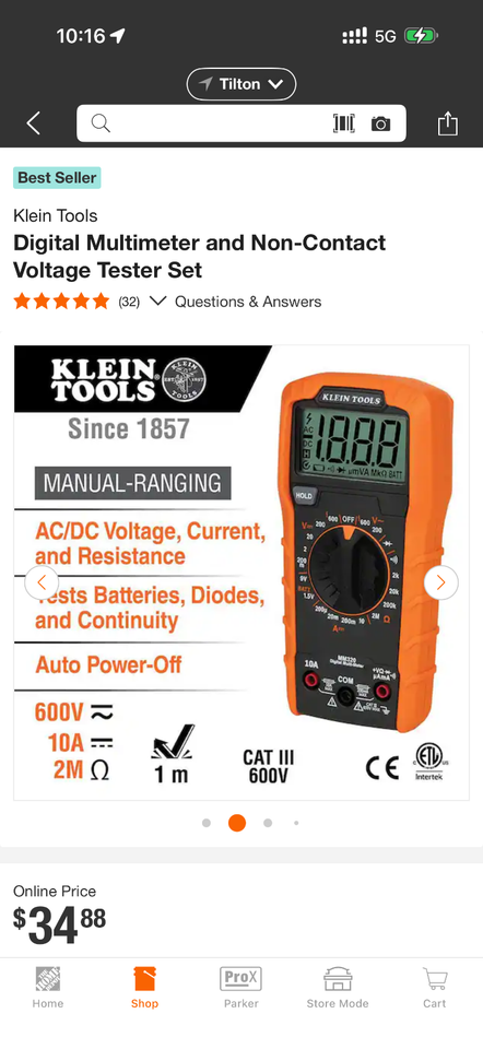 Klein Tools Electrical Test Kit # 25kit1 | eBay