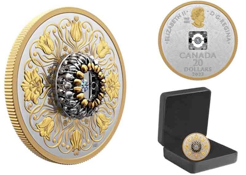 2023 'Sparkle of the Heart' Proof $20 Fine Silver Coin (RCM 206983 ...