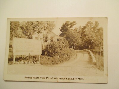 RPPC Ely Minnesota Postcard Pine Point White Iron Lake MN Real Photo | eBay