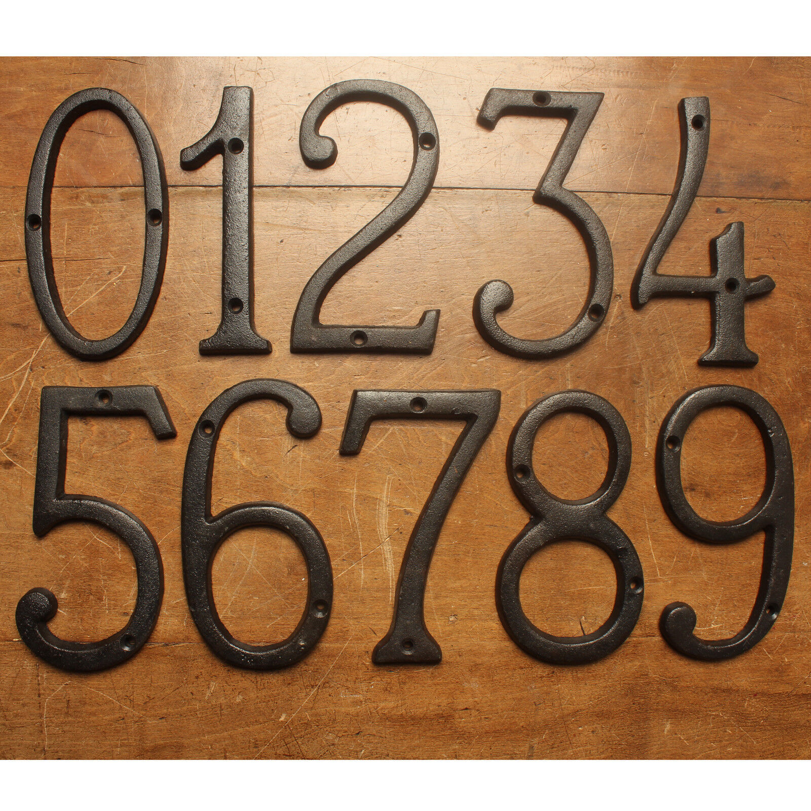 6" Cast Iron House Numbers Door Numerals Address Antique Traditional ...