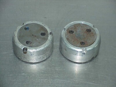 2 Aluminum 5 x 5 Front Hub Caps NASCAR Grand National Timken Style ...