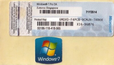 Windows 7 Pro OA Key Lizenz – Key, Code, Win7 32/64 Bit | eBay