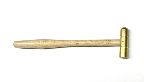 Brass Hammer Small Flat Face & Domed Head 2oz Solid Brass Jewelry Work ...