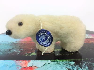 Eski-Seal Polar Bear Newfoundland Toy Plush Canada Mini 5" Wool Vintage ...