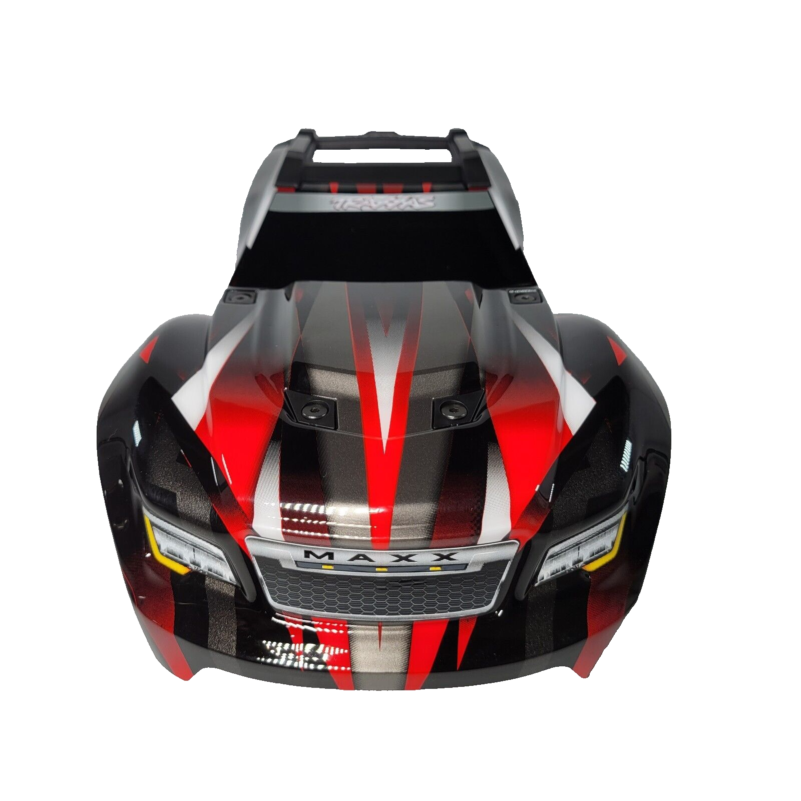 Fits Traxxas 1/10 WIDE-MAXX Body Red Black Clipless Mounts Factory ...