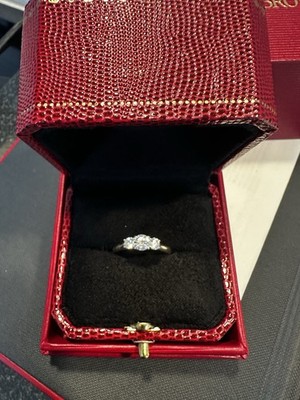 Browns - Diamond Protea Trilogy Ring Set in 18ct Two Tone Gold size M ...