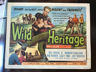 Wild Heritage 1958 Universal 11x14" western title lobby card Will ...