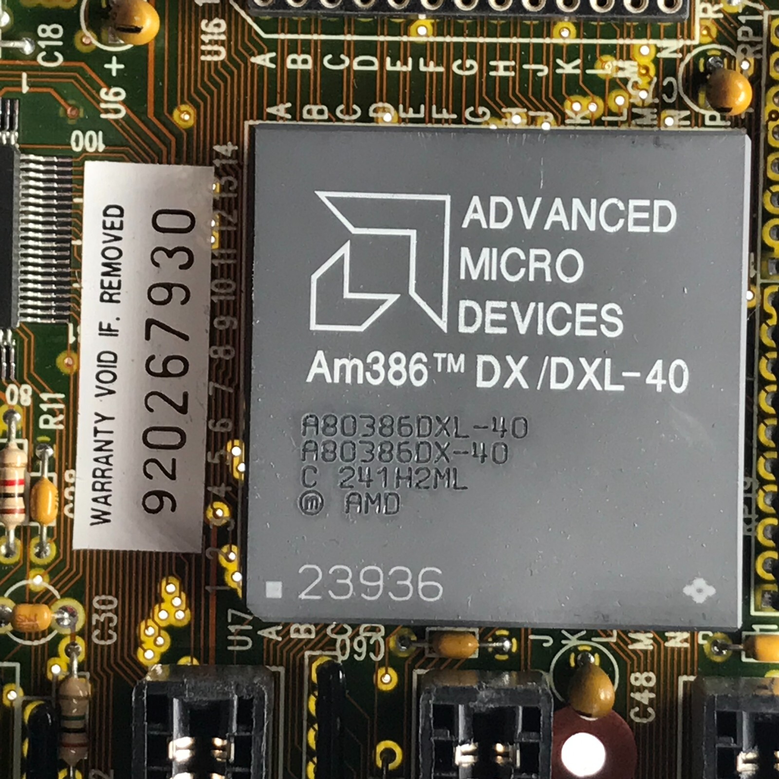 Vintage Shuttle HOT-307H Motherboard w/RAM, AMD Am386 DX/DXL-40 Leak Damage | eBay