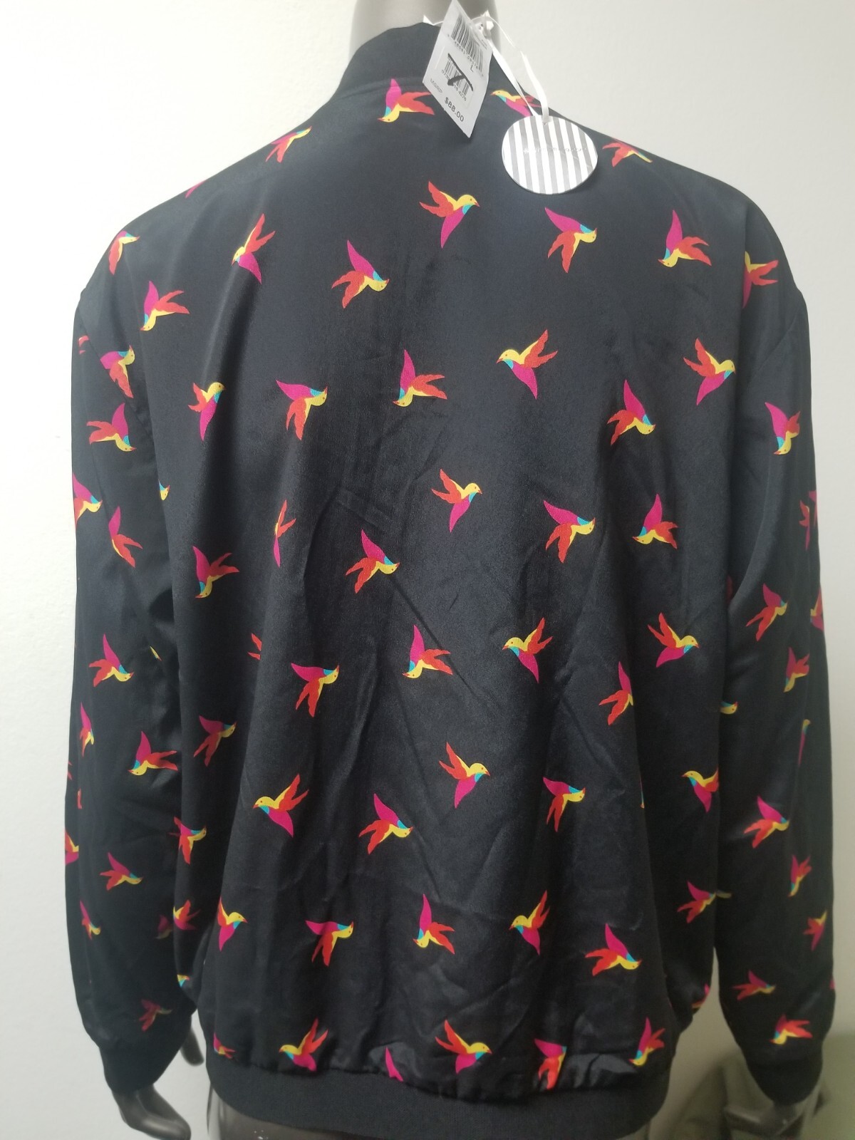 New Bellatrix Womens Pink Hummingbird Bomber Jacket. | eBay